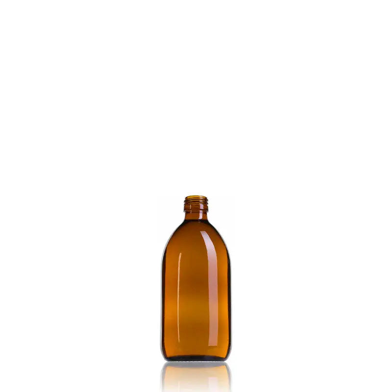 Botella de vidrio Topacio Ambar 500 ml - Pilfer Proof