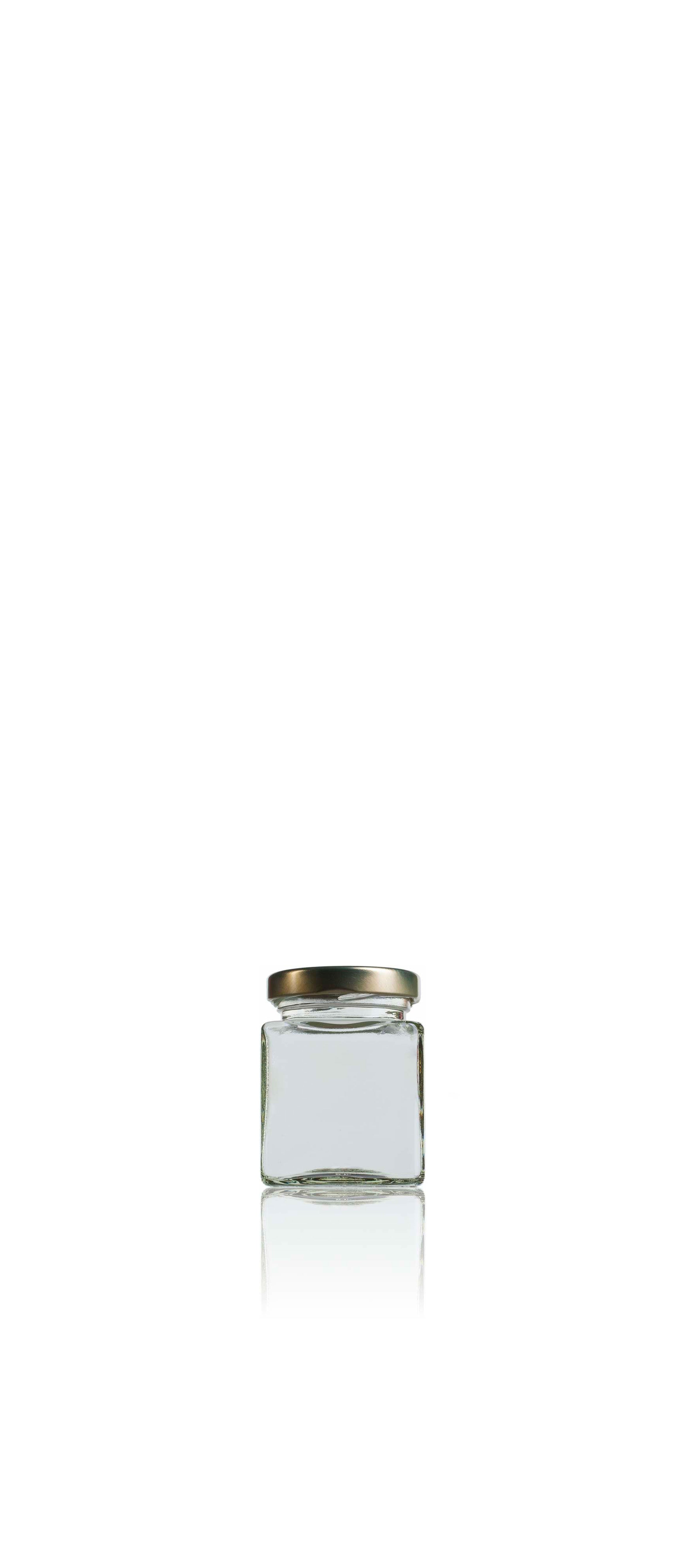 Cubic glass jar 106 ml Twist off 48